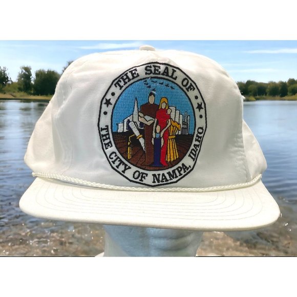 Accessories | City Of Nampa Idaho Hat White Cap City Seal Family Church ...